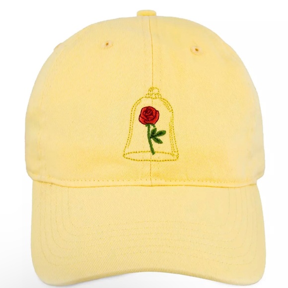 Disney | Accessories | Disney Beauty And The Beast Enchanted Rose Baseball Cap For Adults | Poshmark